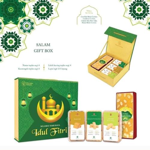 Jual Holland Bakery Salam Gift Box Eid Mubarak Hampers Idul Fitri 2024 ...