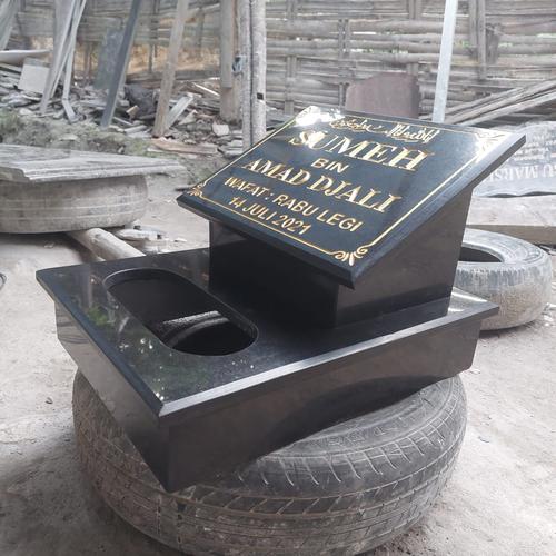 Jual Maesan box pondasi tempat bunga batu granit hitam kilap glossy ...