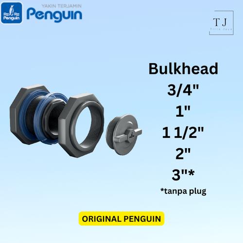Jual Mur Tandon PENGUIN 3/4" 1" 1,5" 2" 3" Bulkhead Mur Toren Adaptor ...