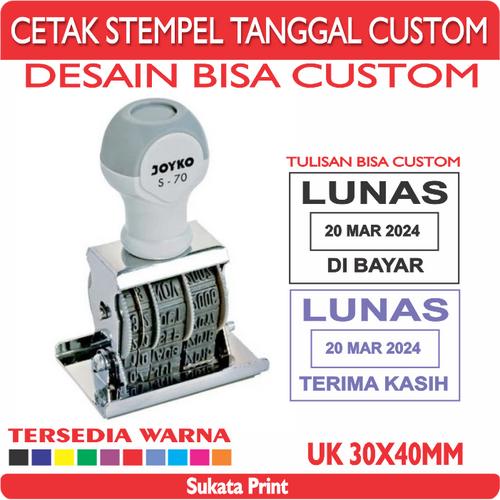 Jual Stempel Tanggal Desain Custom | Cetak Stempel Tanggal Custom ...