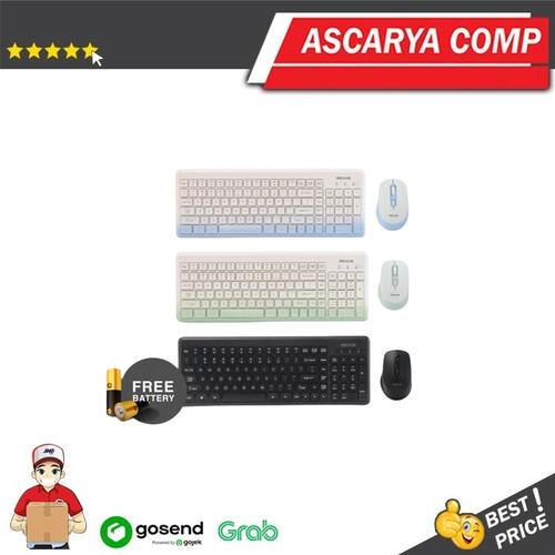Jual Rexus KM10 Wireless Keyboard + Mouse Combo Bundle Retro Design ...