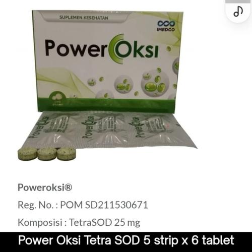 Jual POWER OKSI Tetra SOD 25mg 1 box isi 30 tablet - Kota Tangerang Selatan - AKUFOOD | Tokopedia