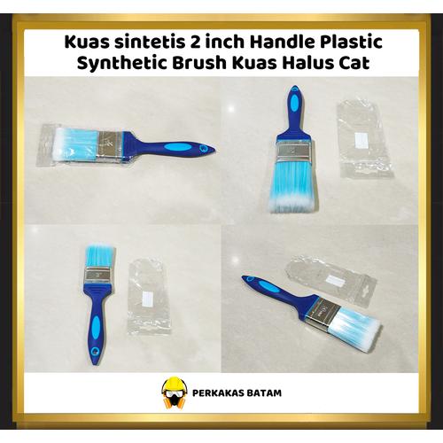Jual Kuas Sintetis 2 inch Handle Plastic Synthetic Brush Kuas Halus Cat ...