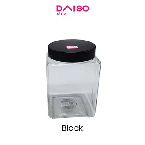 Jual Daiso Square Glass Pot with Plastic Lid - 60.86fl oz - 1.8L ...