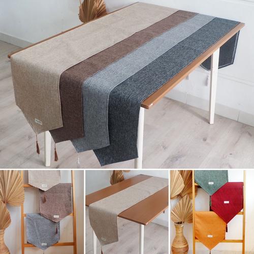 Promo Taplak Meja Polos Tassel Polyester (Table Runner Aesthetic ...