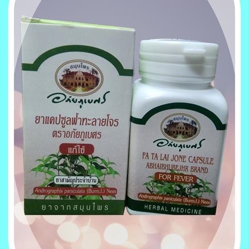 Jual fa ta lai jone capsules obat demam ayam demam batuk bersin impor ...