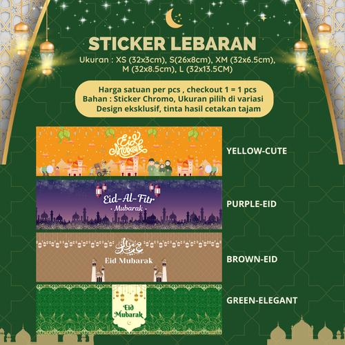 Jual Stiker Idul Fitri Sticker Segel Toples Lebaran Label Snack Hapunni ...