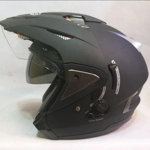 Jual Helm INK T Max Black Doff Solid Matt T max Halface - Kota Bekasi ...