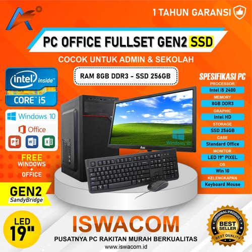 Jual PC Komputer Rakitan CPU Kantor Admin Office Core i5 Fullset LED 19in - PC ONLY - Kota ...