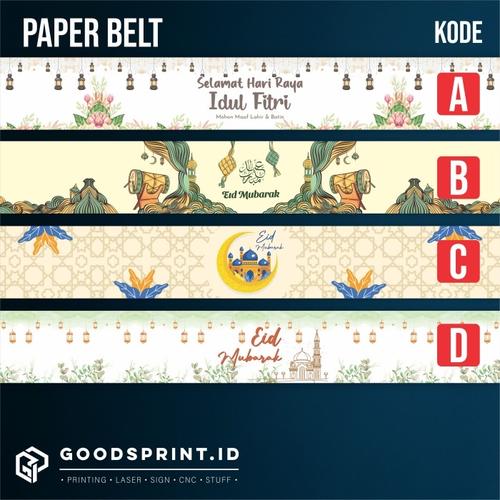 Jual Paper Belt Custom Packaging Sleeve Label Kemasan Box Free Desain ...