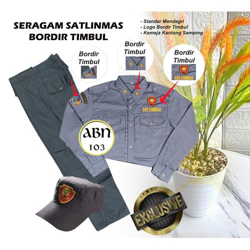 Jual BAJU SERAGAM LINMAS / SATLINMAS STANDAR MENDAGRI +TOPI - M ...