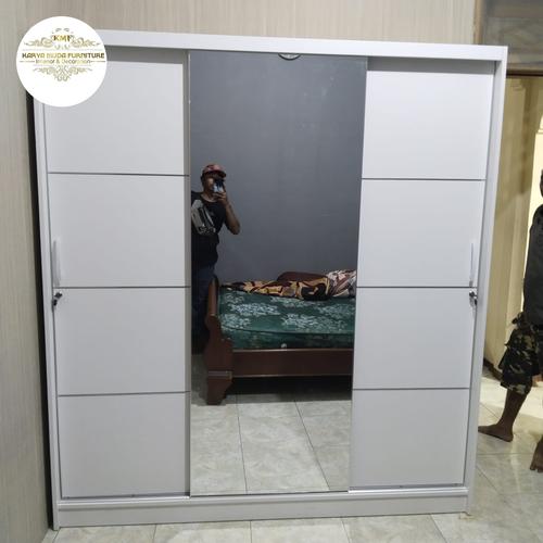 Jual LEMARI PAKAIAN PINTU 3 SLIDING/LEMARI PAKAIAN SLEDING DOOR/LEMARI PAKAIAN SLIDING MINIMALIS ...