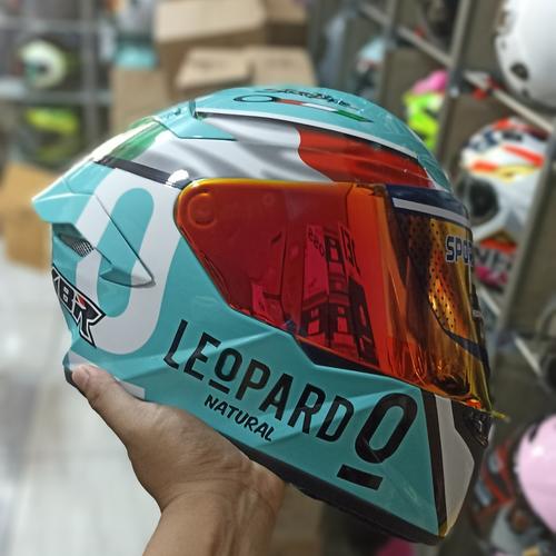 Jual helm kbr ttc leopard || solid - leopard black, XL - Kab. Bogor ...
