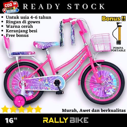 Jual Sepeda mini keranjang anak ukuran 16 inch untuk usia 4 sampai 5 ...