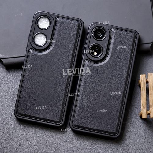 Jual Case Itel P55 5G - Softcase Leather Pro Black Case Itel P55 5G ...