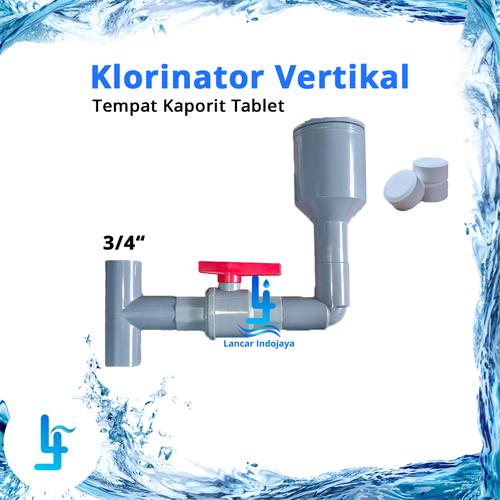 Jual Tempat Tabung Kaporit Tablet / Klorinator Vertikal Plus Kran - 3/4 ...