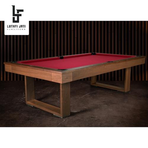 Jual meja biliard minimalis kayu jati 8 feet meja billiard kayu jati ...
