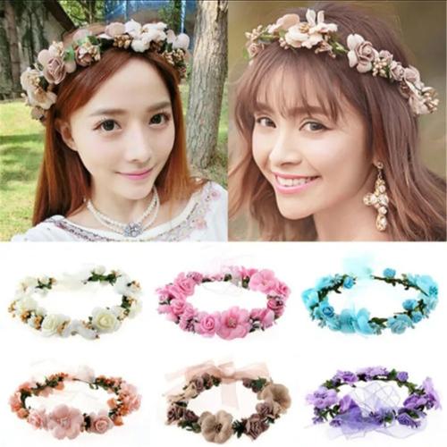 Jual Mahkota Bunga Flower Crown Bandana Bunga Hiasan Rambut Bunga Pesta ...