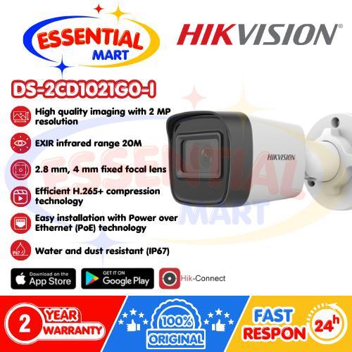Jual DS-2CD1021G0-I HIKVISION 2MP Bullet IP Camera Outdoor CCTV - Jakarta Pusat - Essential Mart ...