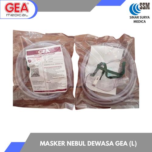 Jual GEA Masker Nebulizer Dewasa / GEA Nebulizer Mask Adult - Kota ...