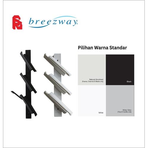 Jual Rangka Jendela Nako Modern BREEZEWAY 152MM LOUVRE WINDOW 9 BLADE ...