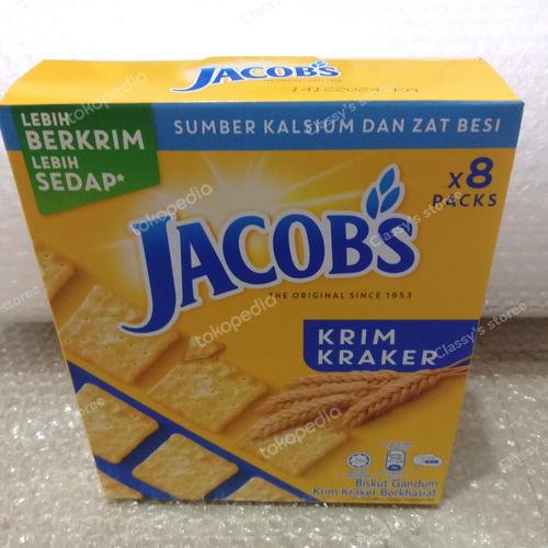 Jual Original cream crackers Jacobs cracker 8 pek/ biskuit gandum ...