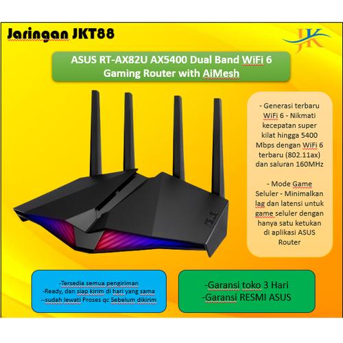 Jual ASUS RT-AX82U AX5400 Dual Band WiFi 6 Gaming Router with AiMesh - Jakarta Pusat - Jaringan ...