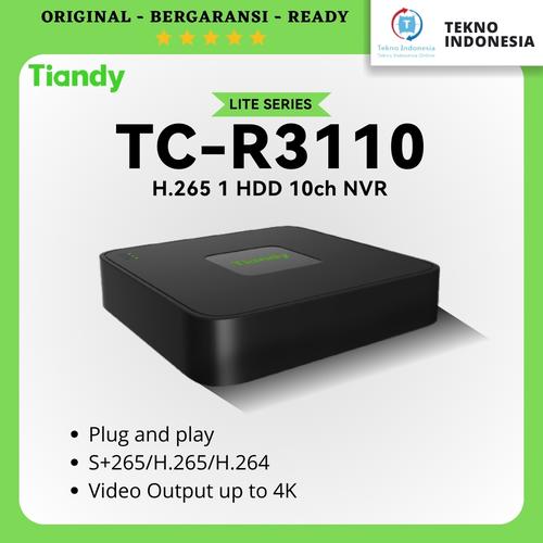 Jual Tiandy TC-R3110 Lite 10 Channel Non POE Cube 1Slot HDD 10Ch NVR CCTV - Kota Semarang ...