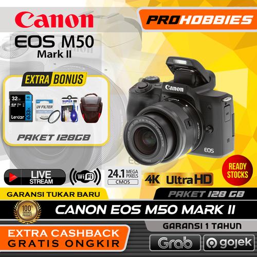 Promo Canon EOS M50 Mark II Kit 15-45mm Camera Mirrorless M50 ii ...