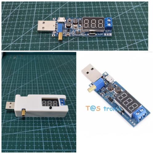 Jual DC Converter Step Up USB with Display Voltmeter - modul+box - Kab ...