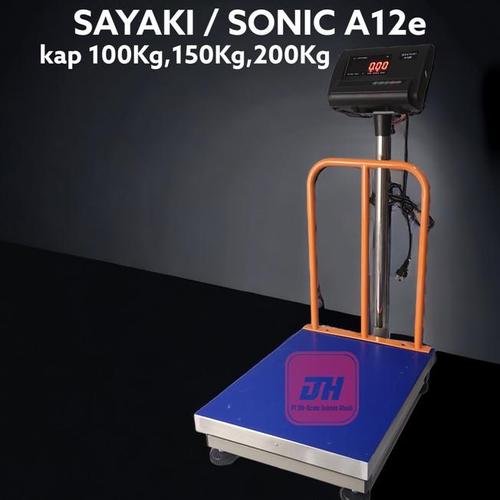 Jual US Timbangan duduk digital SONIC / SAYAKI A12E kap 200Kg + Pagar - Fullpress, SAYAKI ...