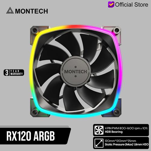 Jual MONTECH RX120 PWM ARGB Fan - White - Jakarta Pusat - Gamer's ...