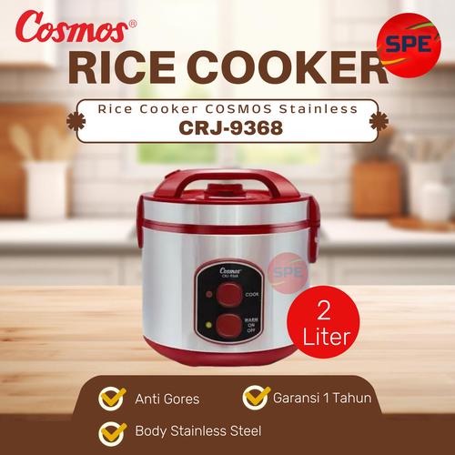 Jual Magic Com Cosmos CRJ 9368 2L / Rice Cooker Cosmos Stainless ...
