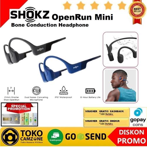 Jual Shokz Openrun Mini Wireless Headphones Open run Mini - Biru ...