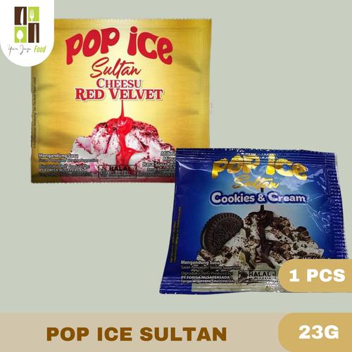 Jual Pop Ice Sultan/Minuman Serbuk Cookies & Cream/Cheese Red Velvet 1 ...