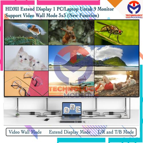 Jual Multiple Monitor Display USB 3.0 Multi-View Extended Up 9 Monitor ...