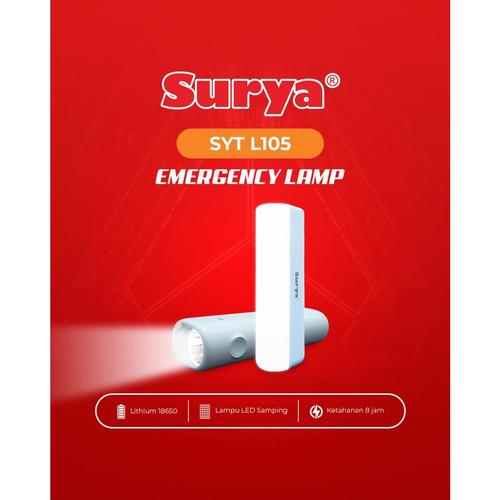 Jual Lampu Emergency LED SURYA Lampu Senter Charge LED SYT L105 SYT L ...
