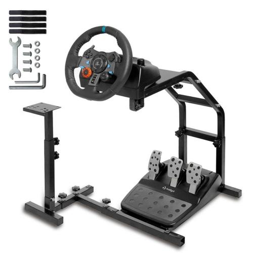 Jual Simulator Steering Wheel Stand with Gear Lever and Pedal Fastener ...