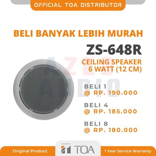 Jual Ceiling Speaker TOA ZS-648R 6W (12 cm) | Garansi Resmi - Jakarta ...