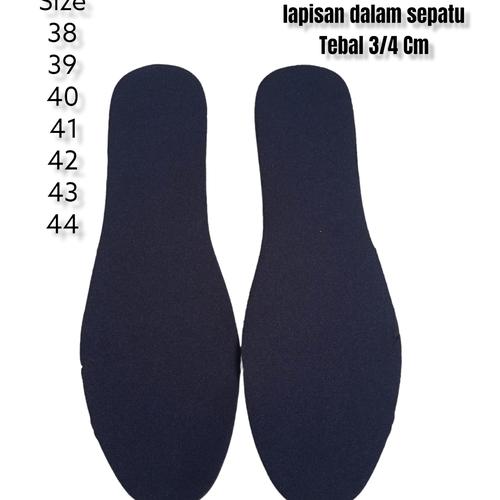 Jual insole lapisan dalam sepatu full black tebal ukuran pria dan ...