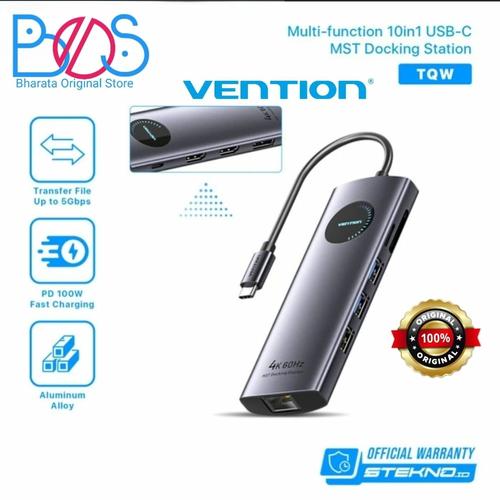 Jual Vention USB Type C MST Docking Multi Display Multiport Hub Mac ...