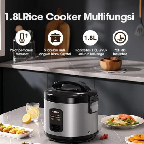 Jual Rice Cooker Samono SW-RCEC18 Pemanak Nasi MagicCom 1.8 Liter ...