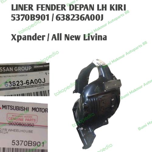 Jual LINER FENDER DEPAN LH 5370B901 / 638236A00J XPANDER / ALL NEW ...