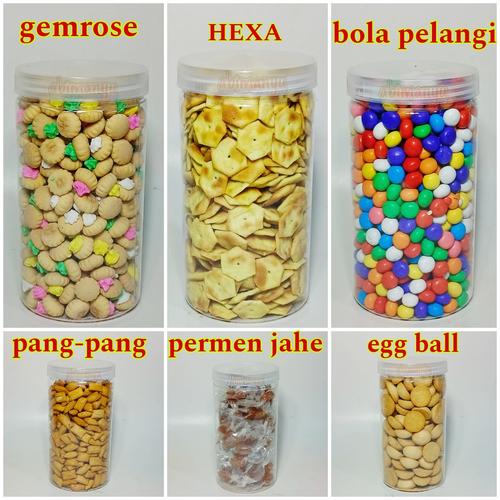 Promo kue kering / kue lebaran kemasan toples 1 liter - HEXA - Kota ...