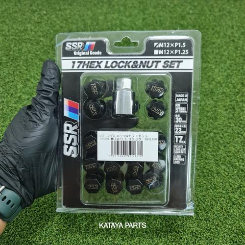 Jual Baut Mur Lug Nuts SSR 17HEX Nut & Lock Set M12 x 1.5 1.25 Velg ...