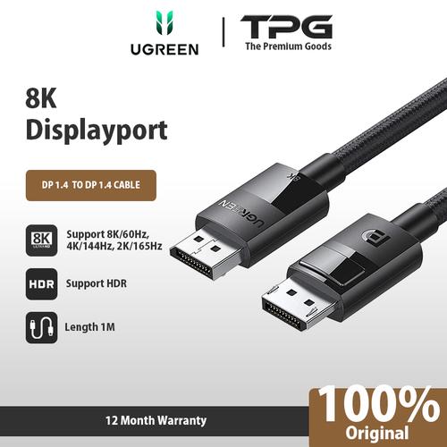 Jual KABEL UGREEN DISPLAYPORT DP 1.4 MALE TO DP MALE HDR 4K 8K 2K UHD ...