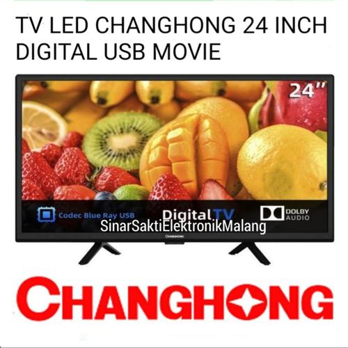 Jual TV LED Digital Changhong 24 inch LED TV USB 24" 24inch FULL HD ...