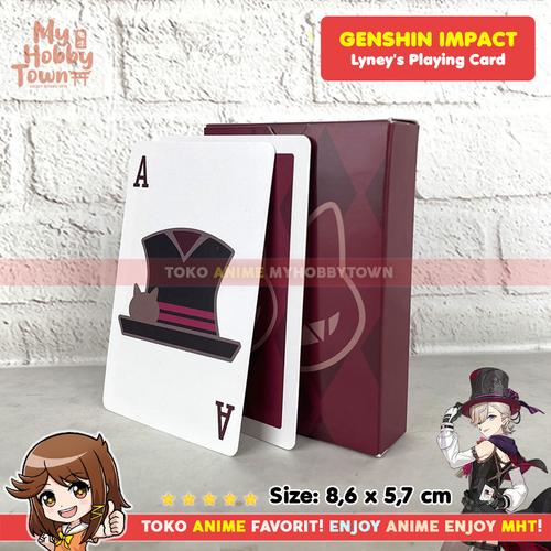 Jual Kartu Remi Lyney Game Genshin Impact Playing Cards Deck Poker ...
