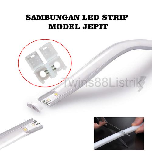 Promo Socket Sambungan Lampu LED Strip Selang 220V /Konector Led Strip ...