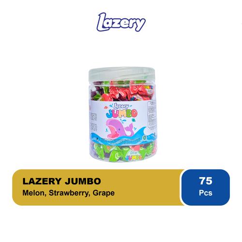 Promo Permen Lazery Jumbo 300 g Ples - Lazery Strawberry Melon Grape ...